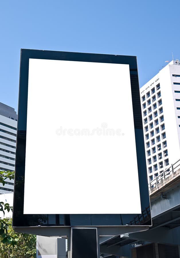 Outdoor advertising board stock image. Image of bill - 28718875