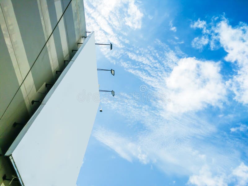 Outdoor Advertising on the Wall Stock Photo - Image of media, exterior ...