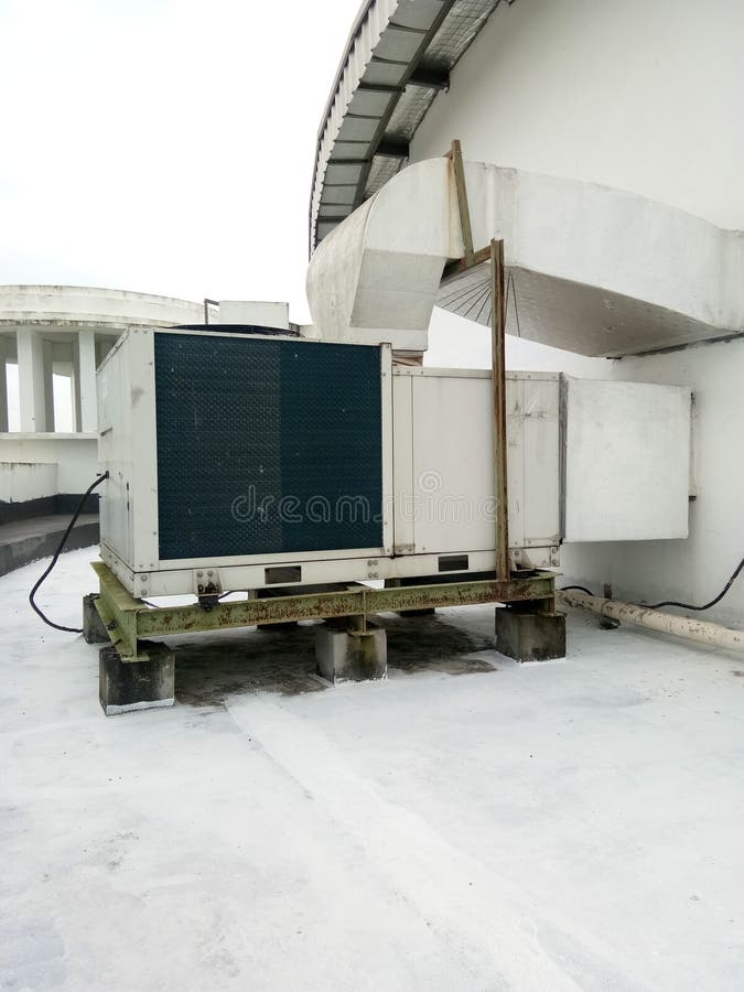 Outdoor Air Conditioner with a Fairly Large Size Editorial Photography ...