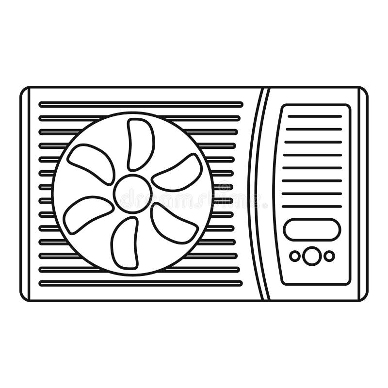 Outdoor Air Unit Conditioner Icon, Outline Style Stock Illustration ... Outdoor Air Unit Conditioner Icon, Outline Style Stock Illustration ...