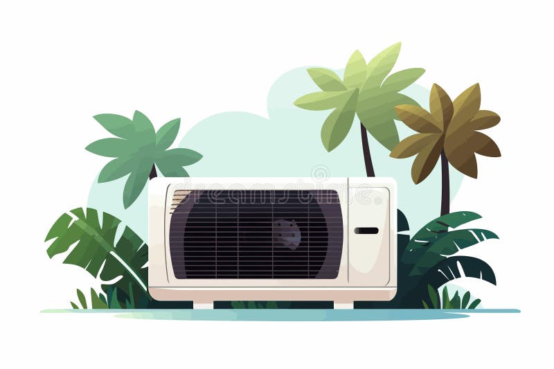 Outdoor Air Conditioner Vector Flat Isolated Vector Style Illustration ...