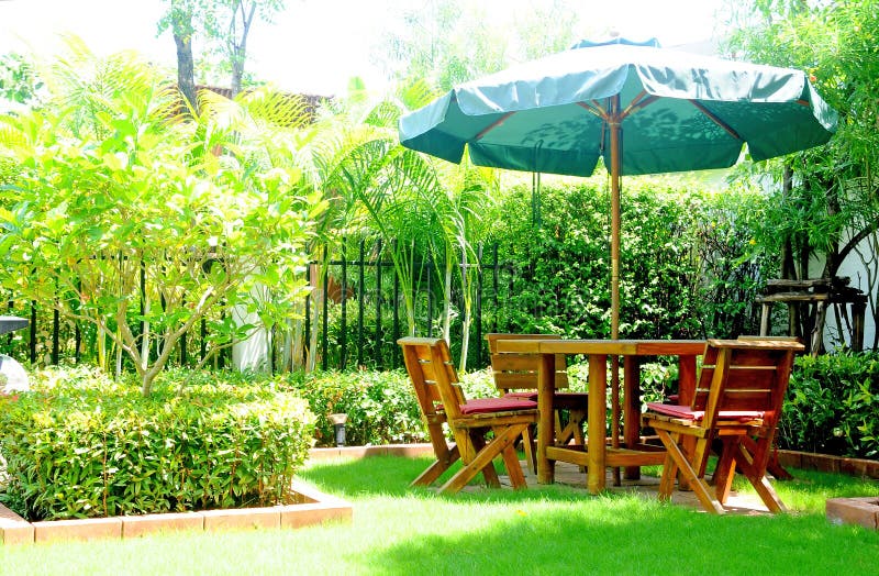 Outdoor Tea Area stock image. Image of cupcakes, dessert - 84106955