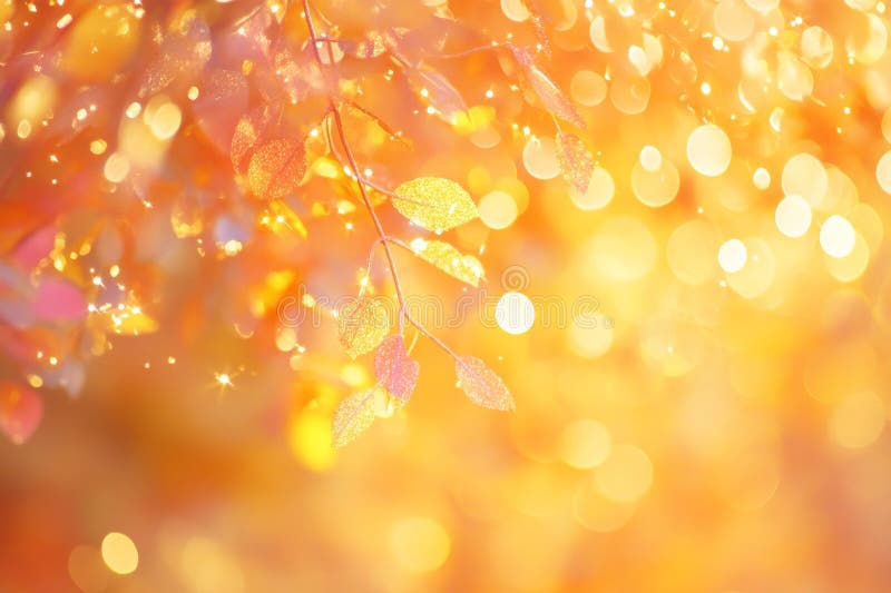 Outdoor Backgrounds with a Glittering Aurora Light Bokeh Effect. Stock ...