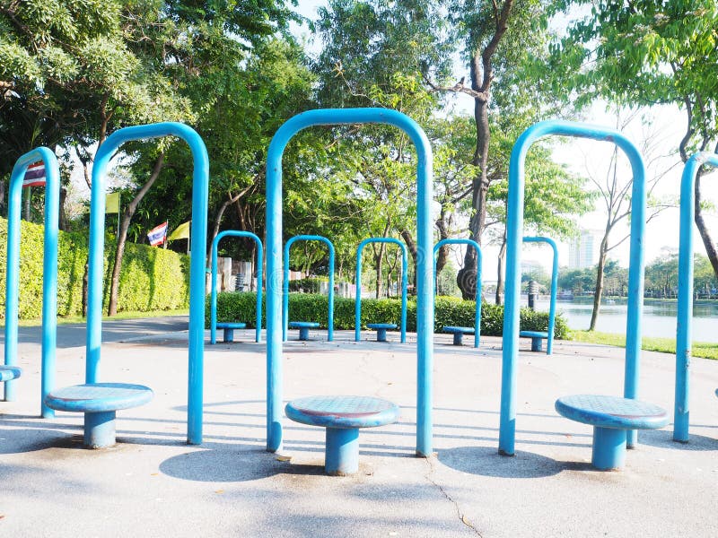 Outdoor bar exercise stock photo. Image of grass, healthy - 67252098