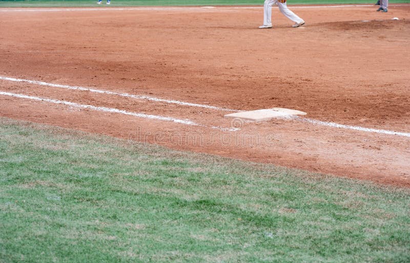 An Outdoor Baseball Field in a Day Time Stock Photo - Image of activity ...