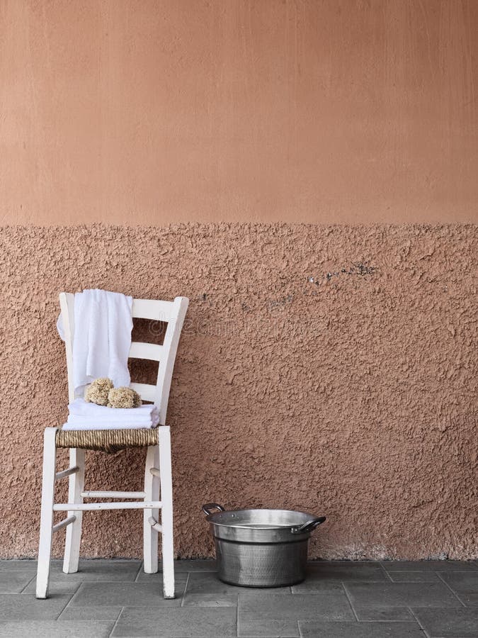 Outdoor Bathing in the Summer Stock Photo - Image of outside ...