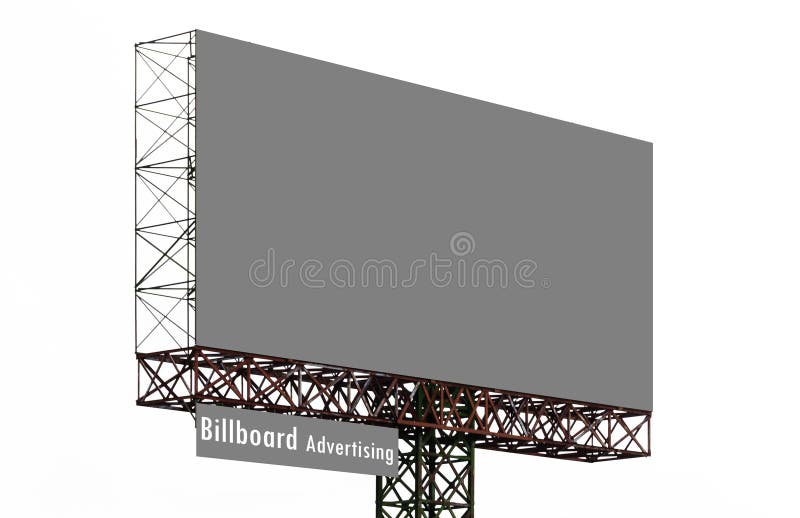 Outdoor Billboard with Mock Up White Screen on Bus Stop and Clipping ...
