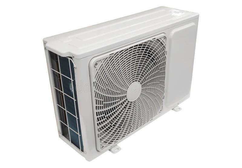 Outdoor Block of Air Conditioner Stock Photo - Image of system ...