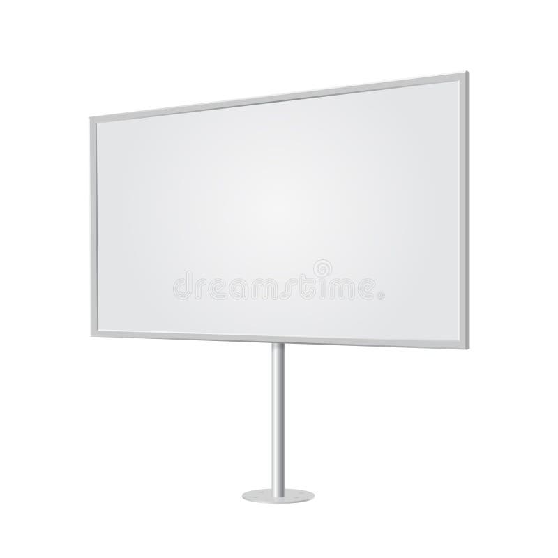 Blank Billboard with Empty Copy Space, Stand on One Bar Support. Stock ...