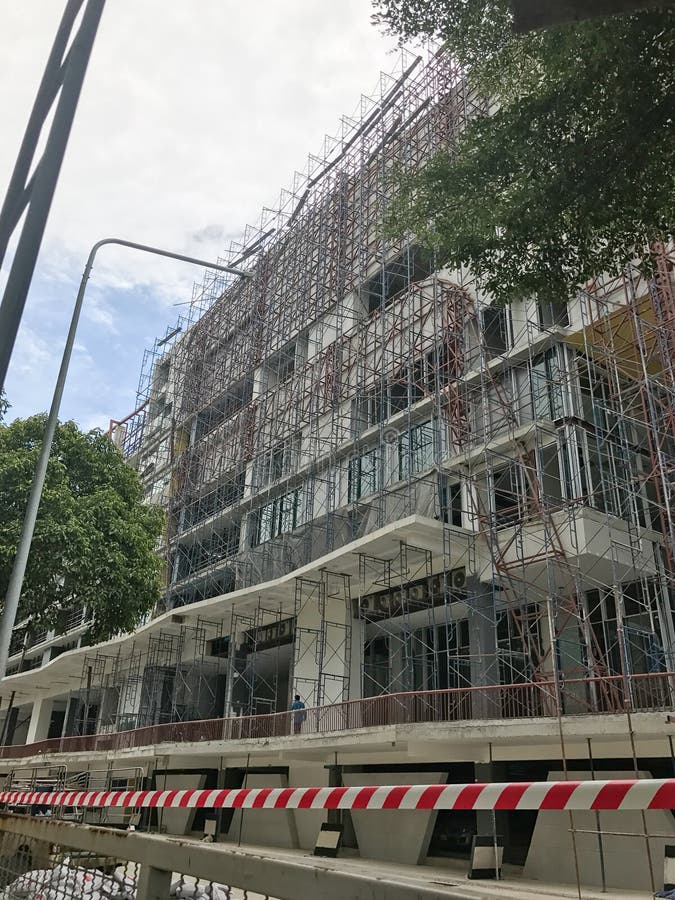 Outdoor Building Under Construction Stock Photo - Image of home, city ...
