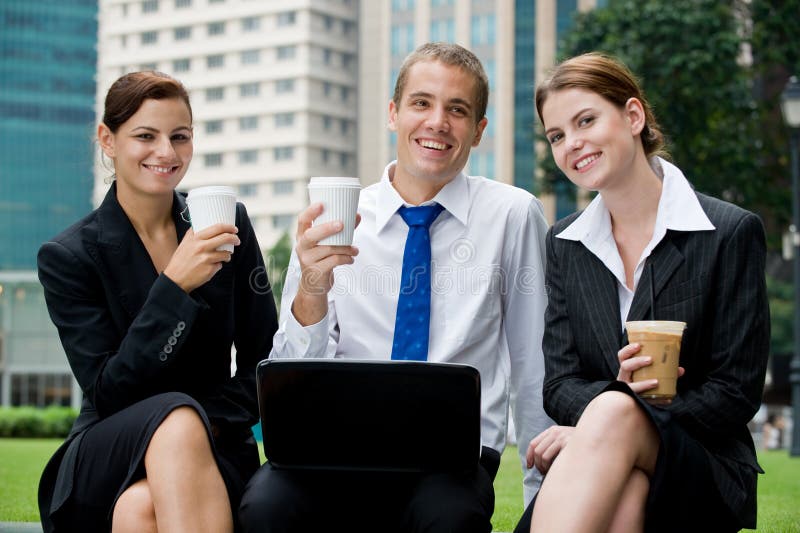 Outdoor Business stock image. Image of sitting, professional - 4809995