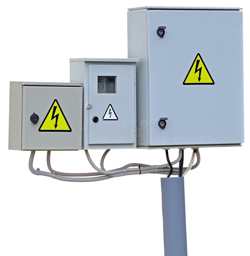 Outdoor Cabinets for Electrical Equipment Stock Photo - Image of ...