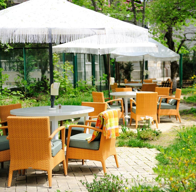 Outdoor cafe stock photo. Image of luxury, resting, chair - 14075570