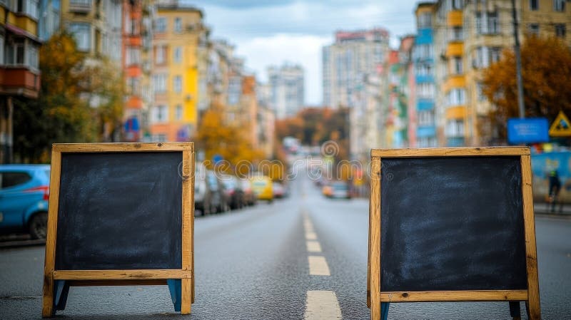 Outdoor Cafe Menu Showcased on a Board Stock Photo - Image of casual ...