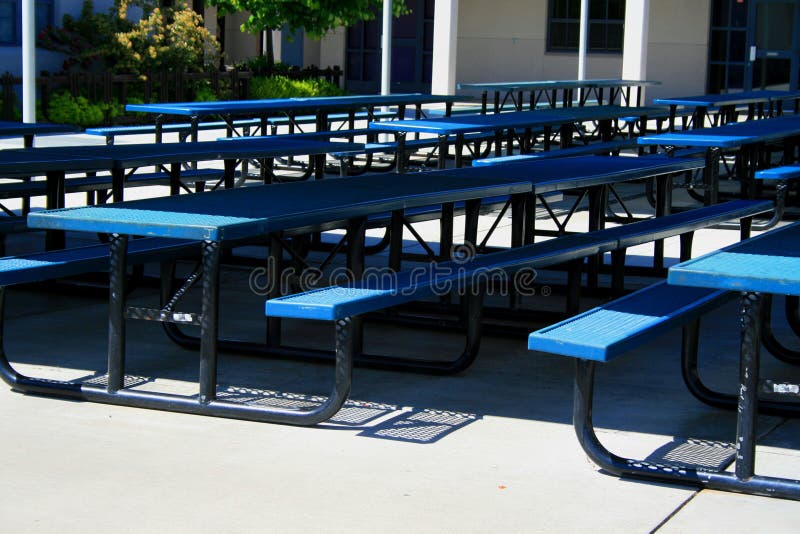 Outdoor Cafeteria stock image. Image of college, tables - 5699127