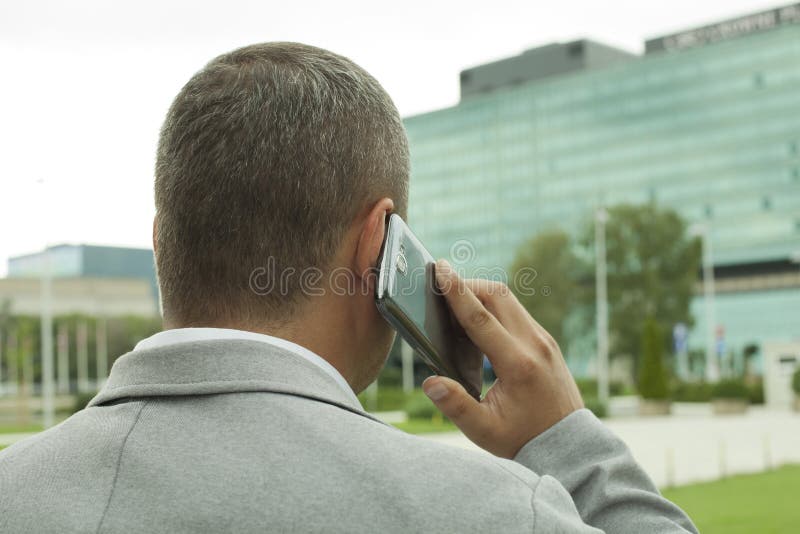 Outdoor calling stock photo. Image of listening, phone - 61042750