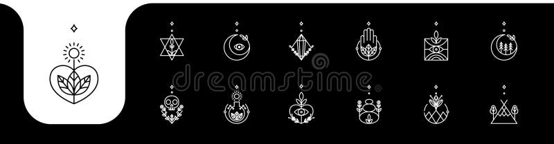 Outdoor Camp Night Activities Icons Set Design Vector Stock Vector ...
