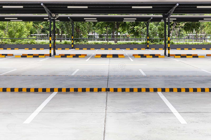Outdoor Car Parking Spaces at Building Office Stock Photo - Image of ...