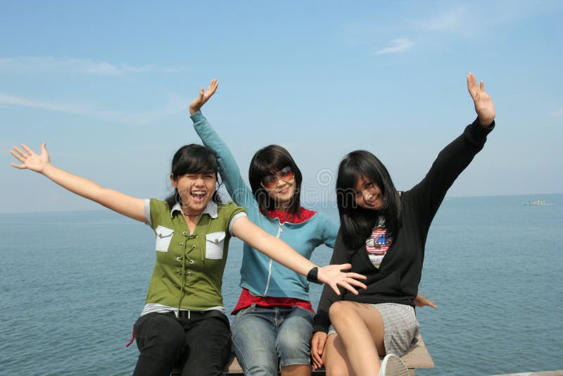 Outdoor Cheerful Portrait of Beautiful Young Blonde Woman Smiling ...