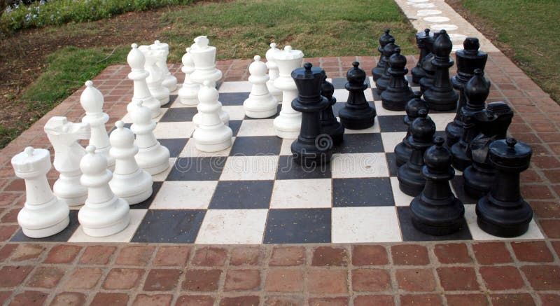 Outdoor Chess stock photo. Image of sidewalk, square, smart - 459604