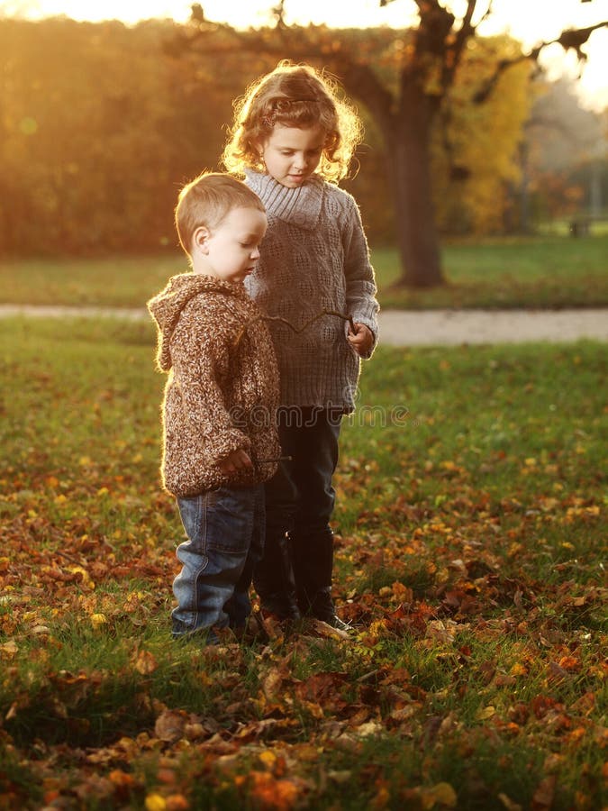 Outdoor children stock image. Image of young, girl, siblings - 27709359