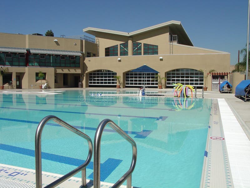 Outdoor City Pool stock image. Image of pool, buildings - 295143
