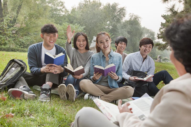 Outdoor class in the park stock photo. Image of 5559 - 36765886