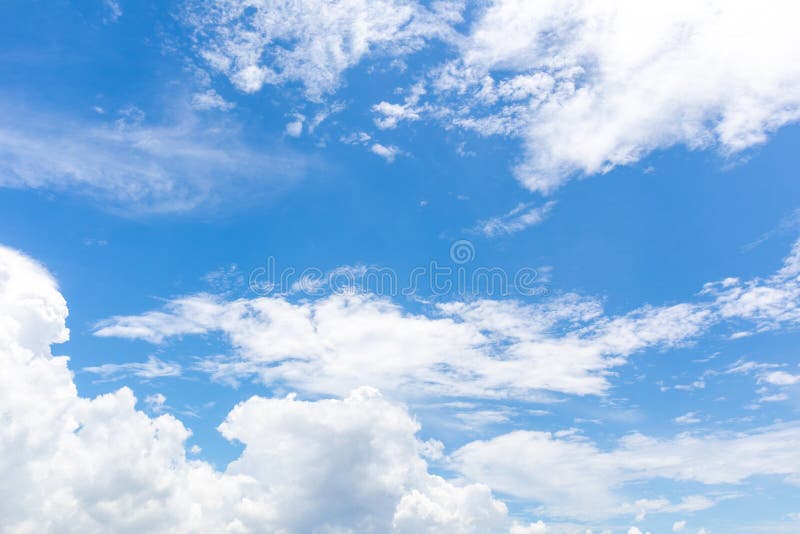 Clear Fresh Blue Sky on Sunny Day Stock Photo - Image of countryside ...