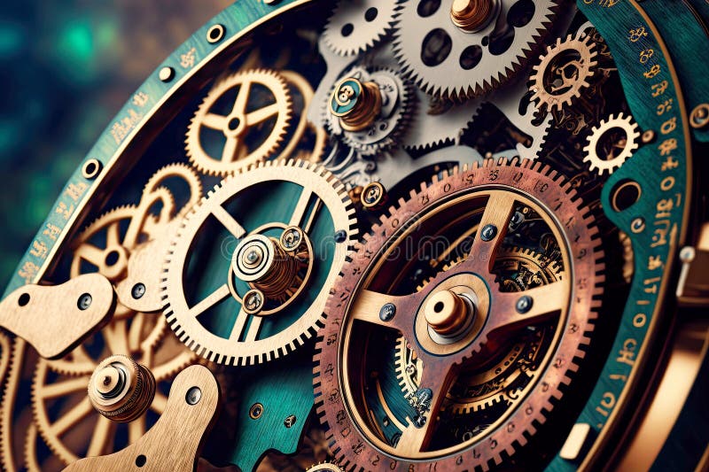 Inside Old Retro Clock Stock Illustrations – 567 Inside Old Retro Clock ...