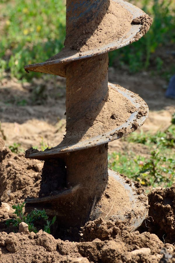 Outdoor construction drill stock photo. Image of earthworks - 41964156
