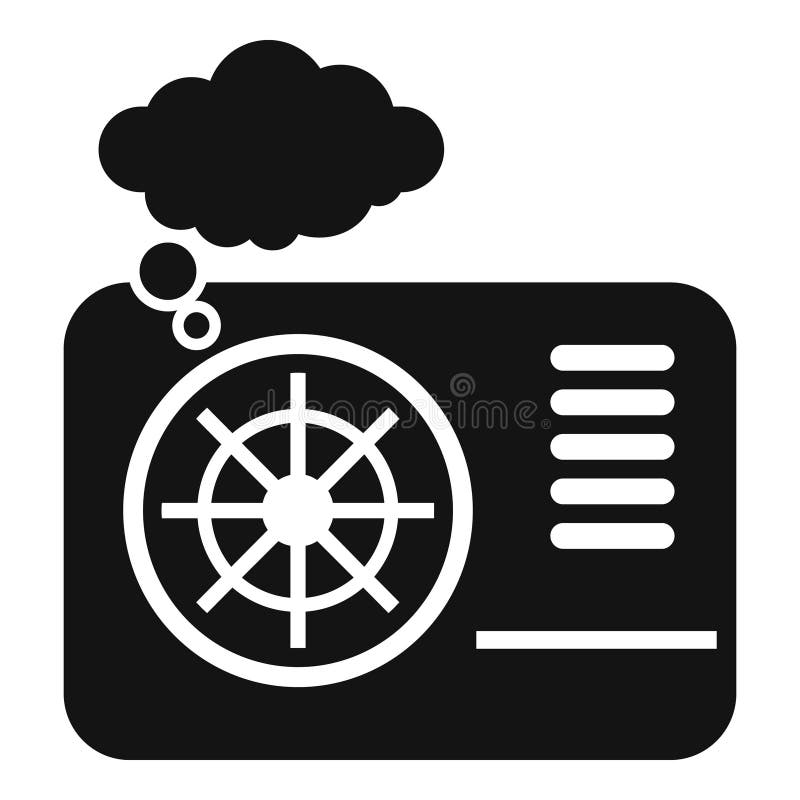 Outdoor Cooling Unit Icon Simple Vector. Air Conditioner Repair Stock ...