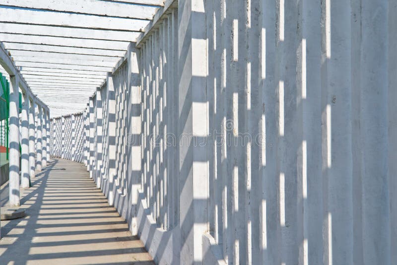 Outdoor corridor stock photo. Image of sunshine, columns - 22337912