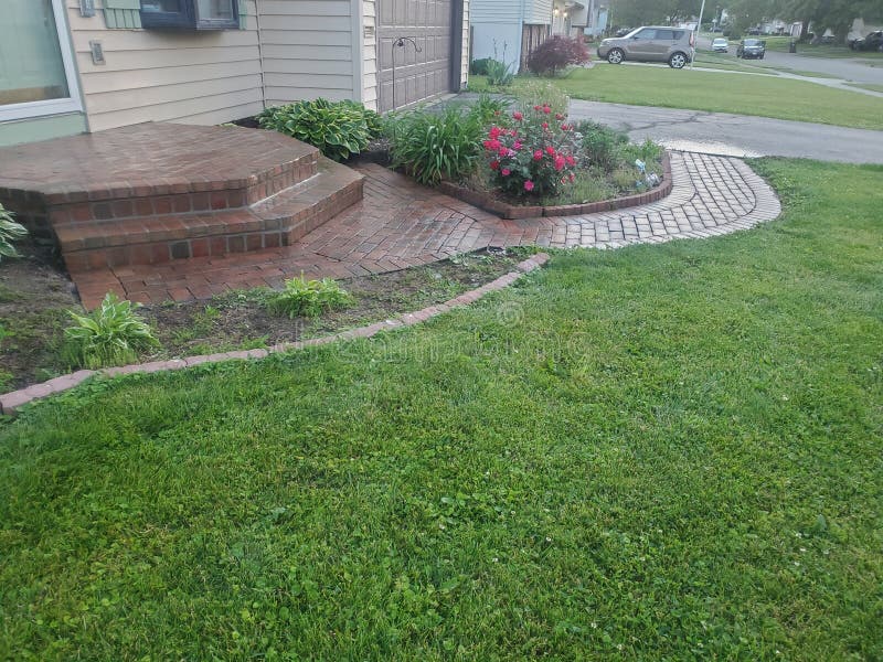 Outdoor curb appeal stock photo. Image of track, curb - 228733818