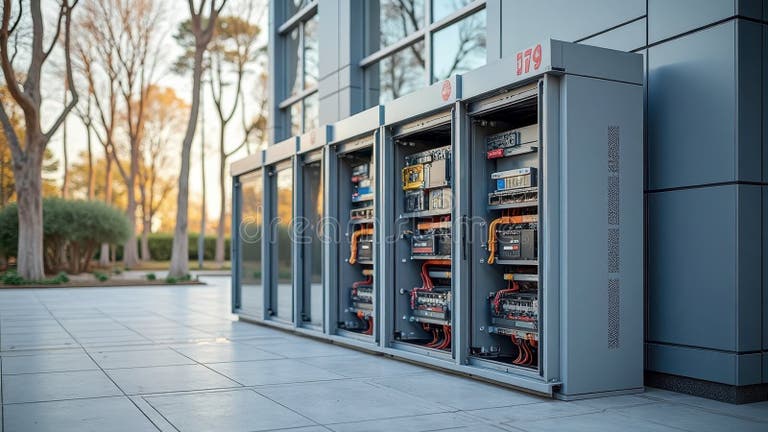 Outdoor Data Center Cabinets with Advanced Networking Equipment in ...