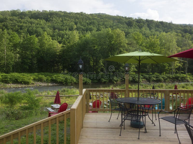 Outdoor Dining stock photo. Image of river, restaurant - 56577916