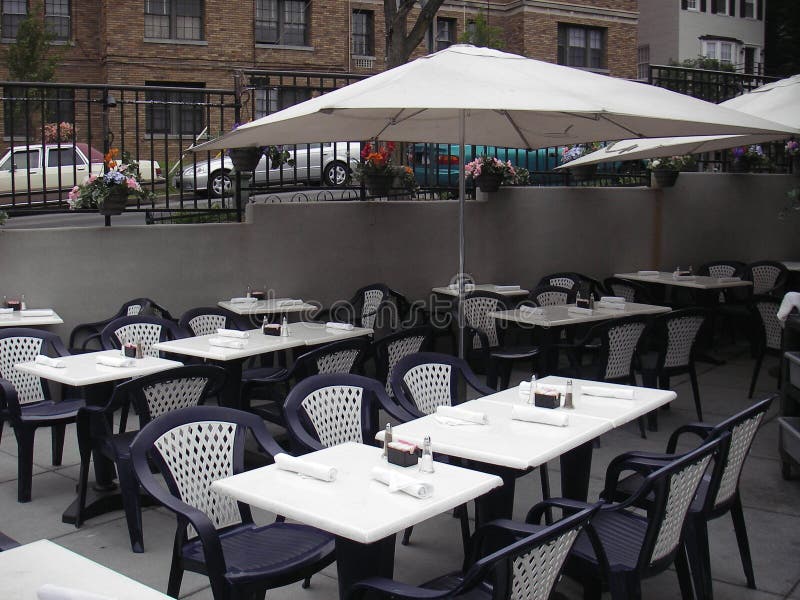 Outdoor Eating Area stock image. Image of outdoor, restaurants - 127651