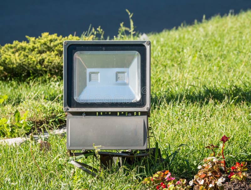 Outdoor Electric Light Source. LED Lamp for Outdoor Directional Light ...