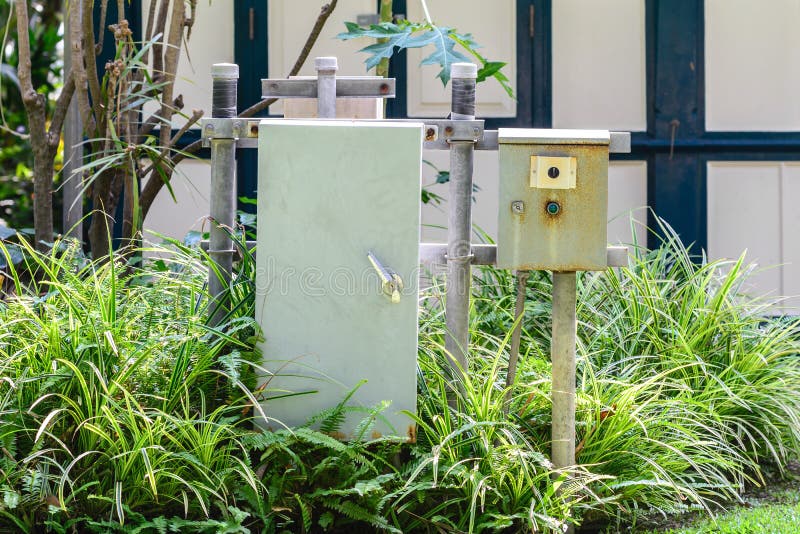 Outdoor Electrical Control Box Stock Photo - Image of urban, industry ...