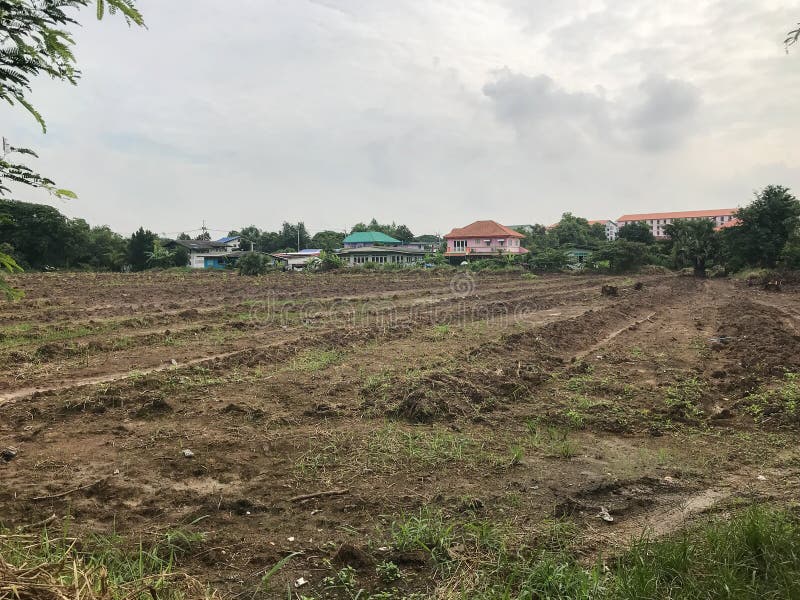 Empty Land for Sale at Thailand Stock Image - Image of commercial ...