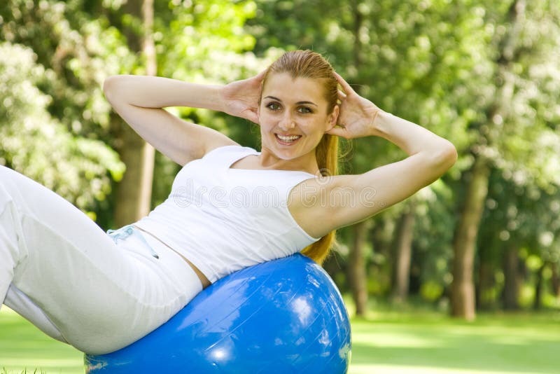 Outdoor exercise stock photo. Image of health, daylight - 5375006
