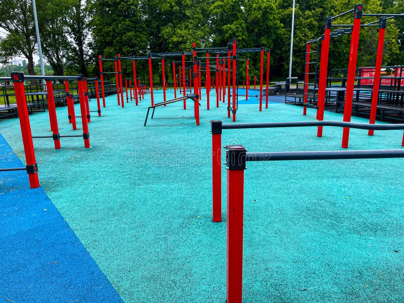 Large Outdoor Sports Ground Stock Image - Image of park, lawn: 383214157