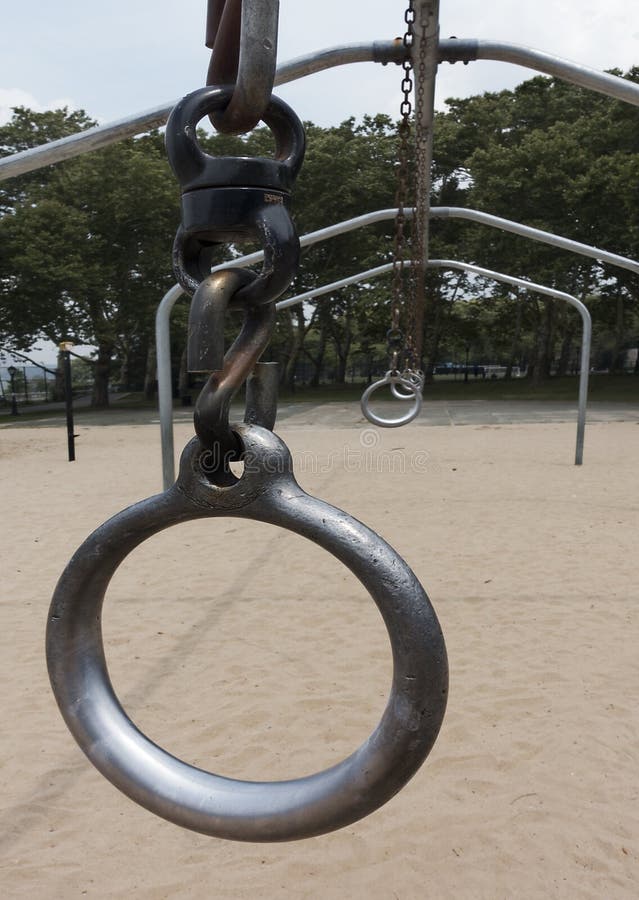 Outdoor exercise rings stock photo. Image of gymnastic - 43115684
