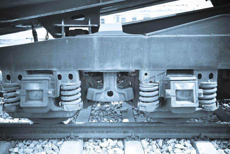 Outdoor Exhibition of Old Trains Chassis Close-up Stock Image - Image ...