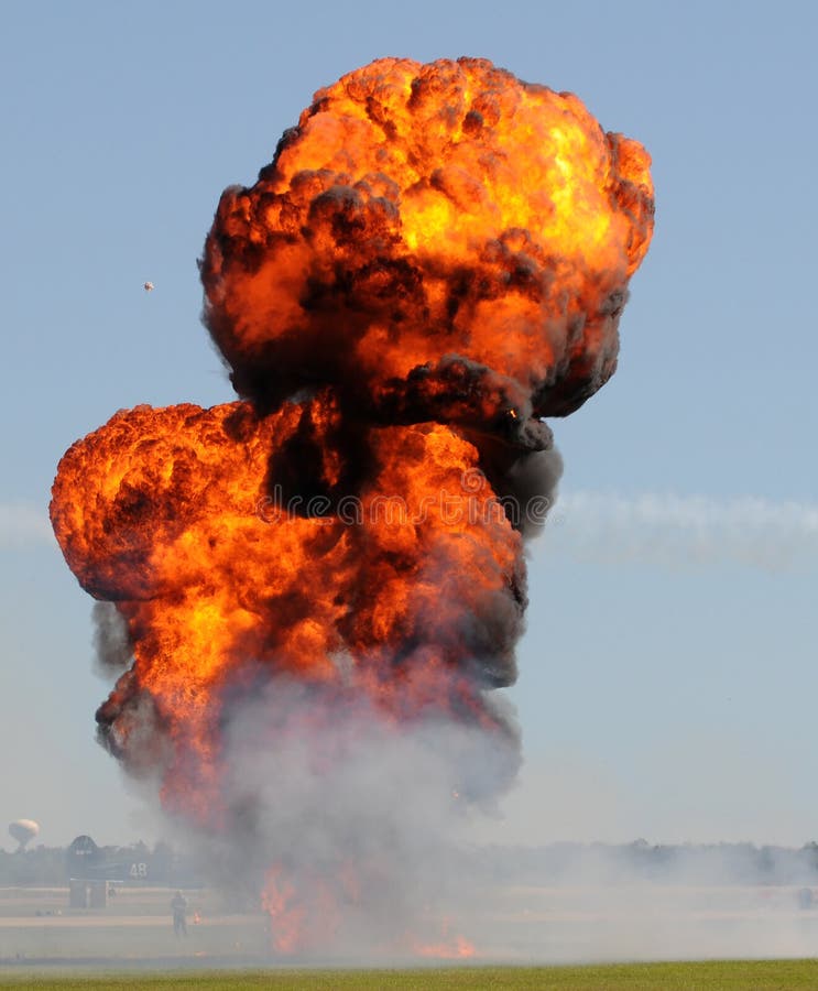 Outdoor explosion stock image. Image of field, fireball - 11808017