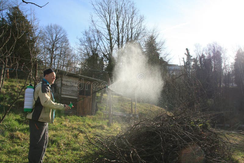 Outdoor field work stock image. Image of onemanonly - 174137065