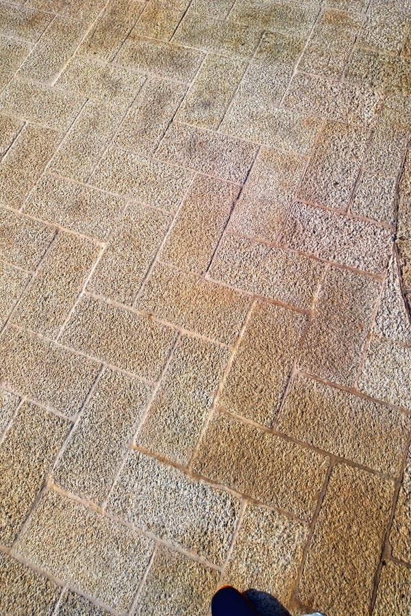 Outdoor Floor Tile Zigzag Pattern Stock Photo - Image of garden, zigzag ...