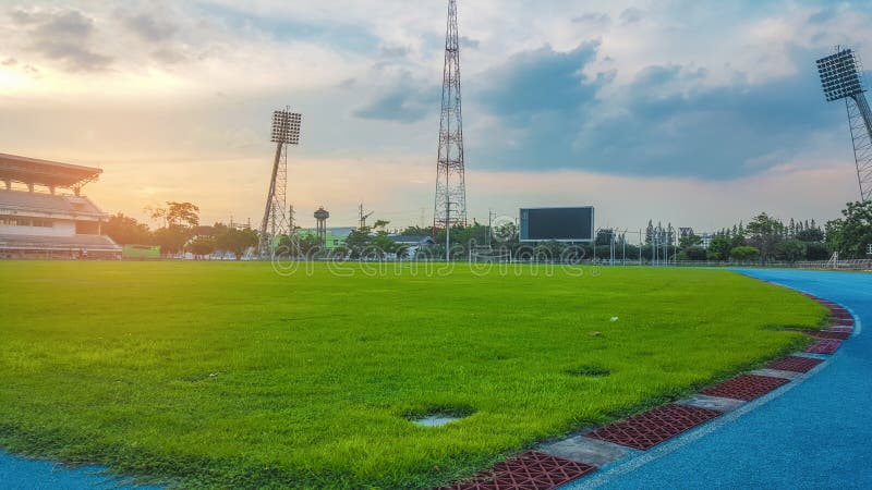 Outdoor football field stock image. Image of game, abstract - 118849477