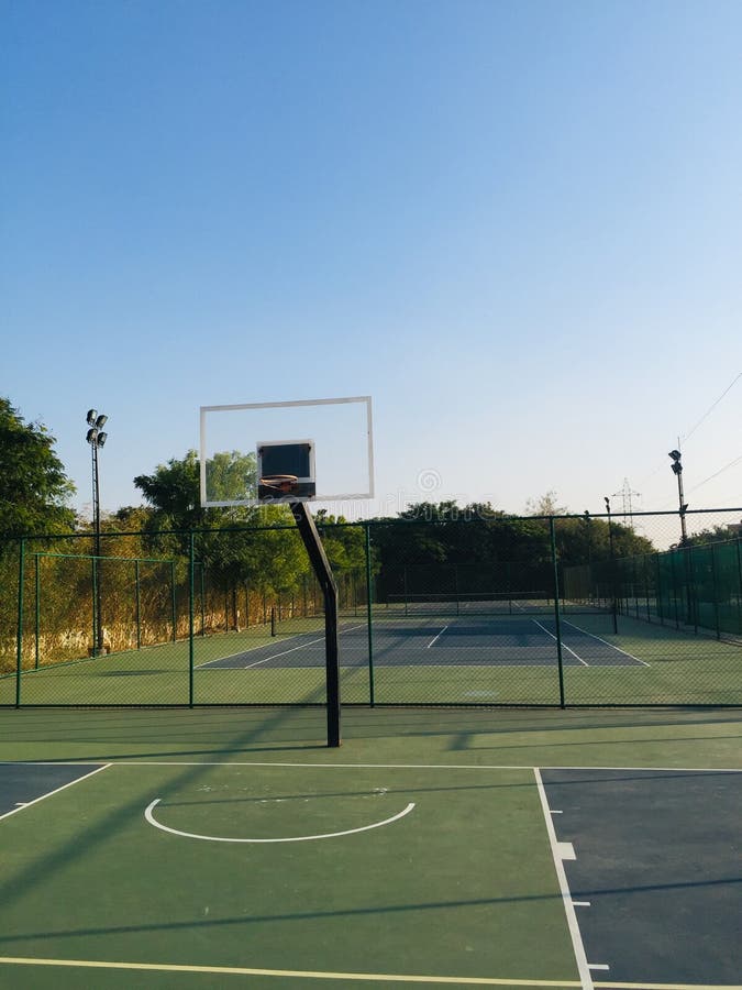 Outdoor Game the Basketball Stock Image - Image of practice, game ...