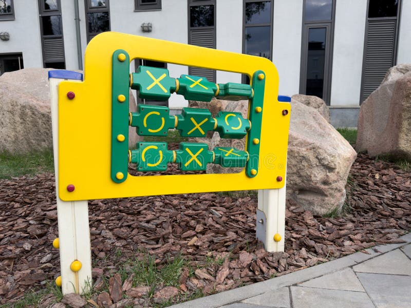 Outdoor Game Tic Tac Toe for Teaching Children during Walk. Interactive ...