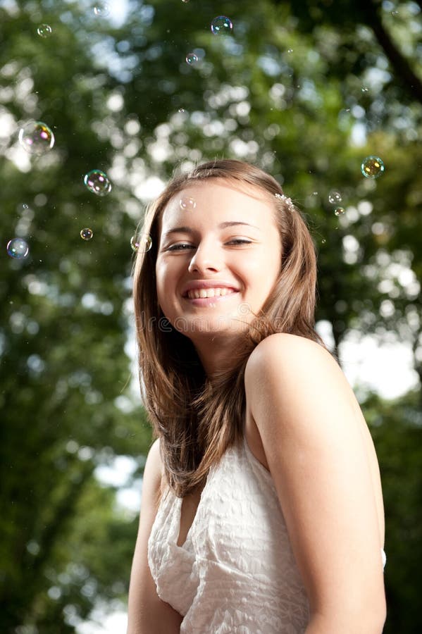 Outdoor girl portrait stock photo. Image of beautiful - 16707642